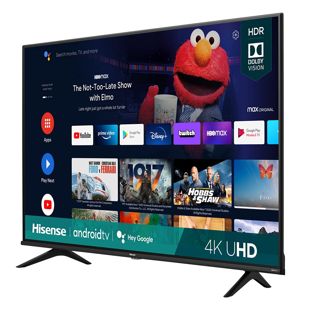 Hisense 75A6G 75 Inch A6G Series 4K UHD Smart Android TV with Dolby Vision HDR Bundle with Premium 2 YR CPS Enhanced Protection Pack