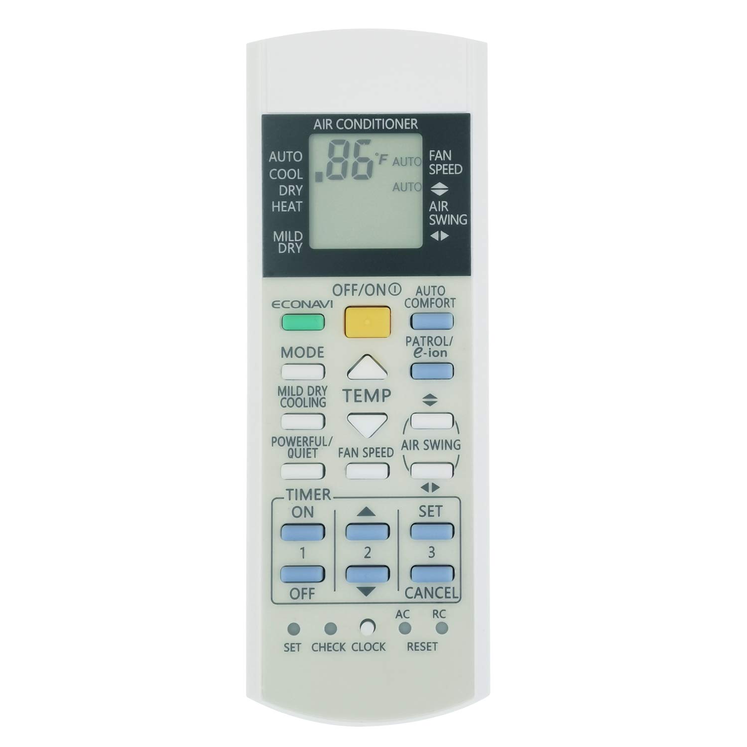 Home Appliances Inc Of ShenZhen Replacement for Panasonic Air Conditioner Remote Control A75C2913 CWA75C2913 (Display in Both Fahrenheit and Celsius)