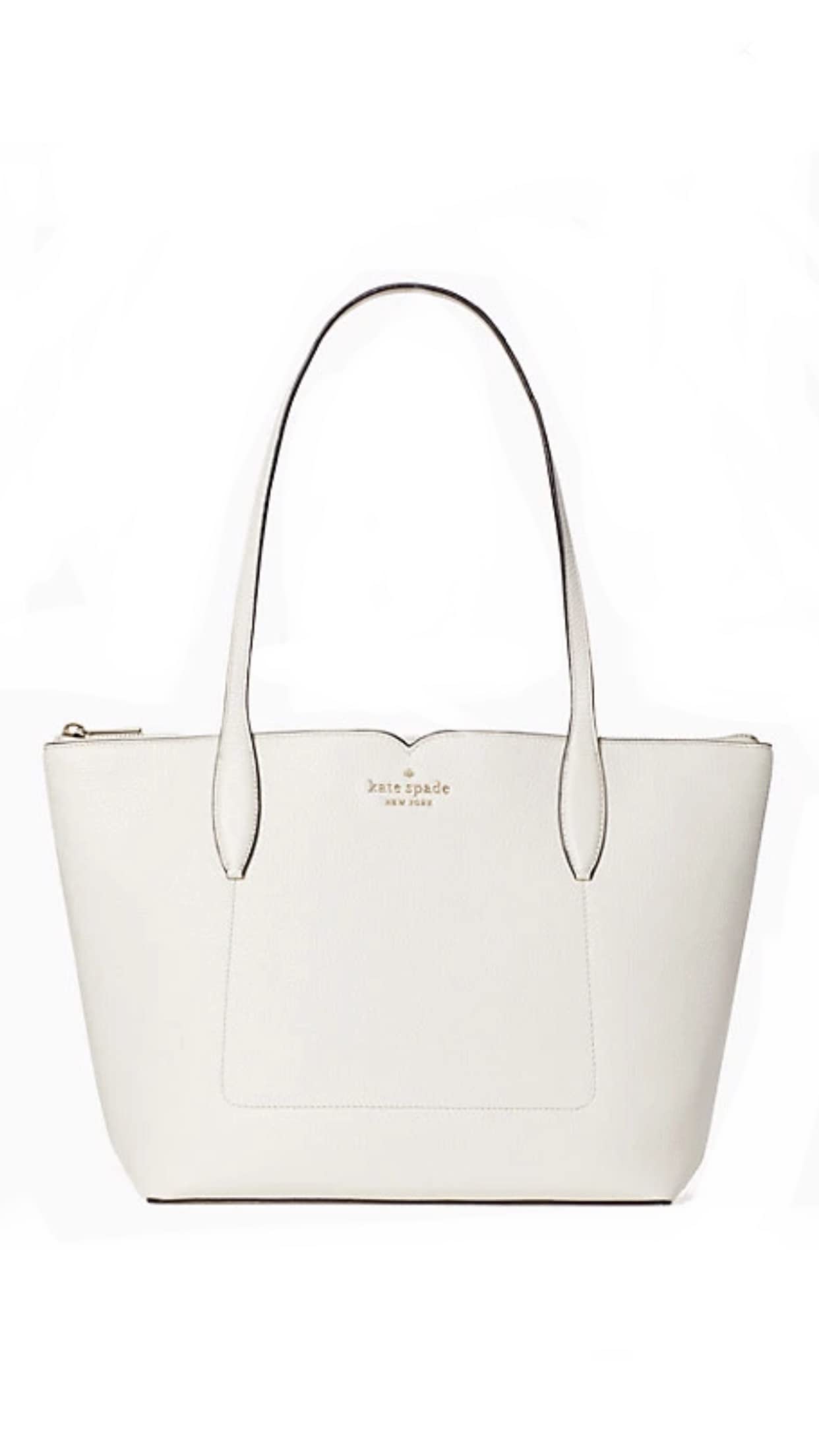 Kate Spade Harlow Leather Tote (Parchment)