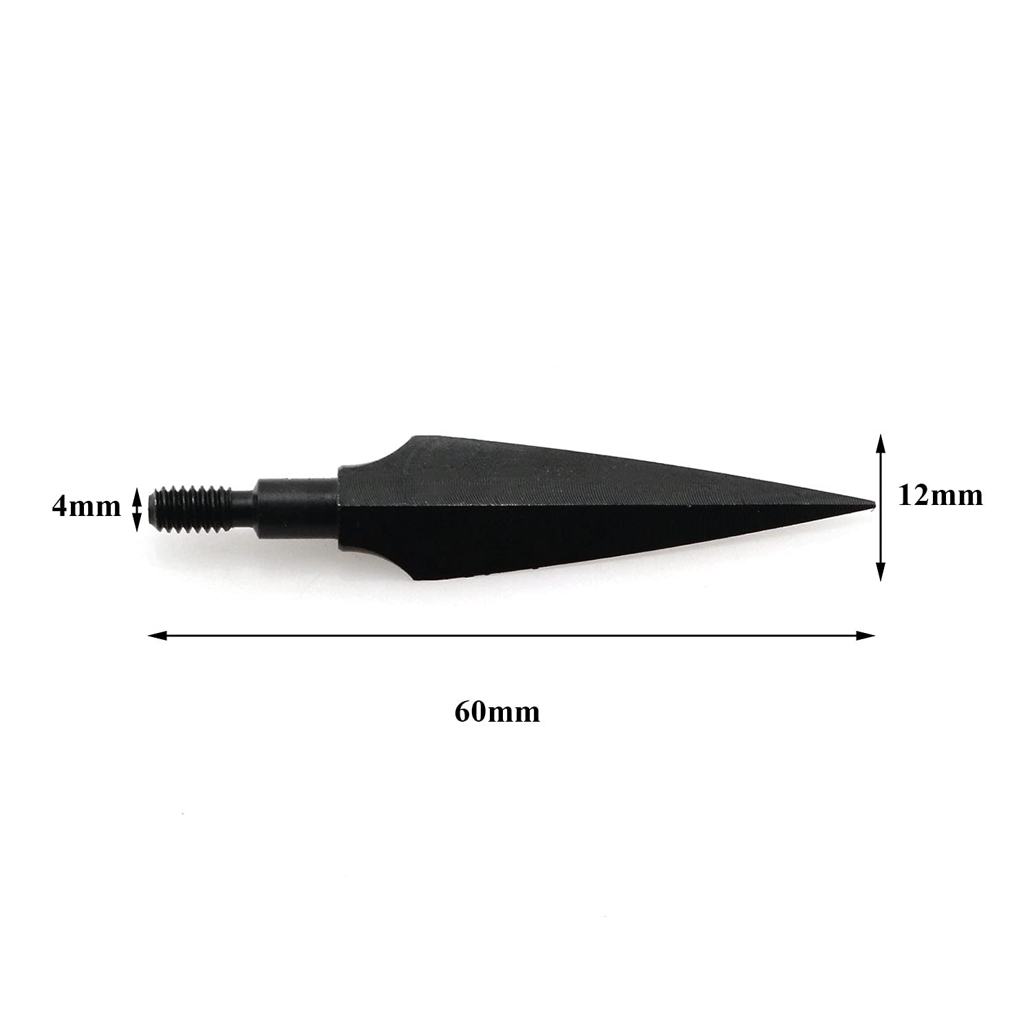 heyous 6pcs Traditional Hunting Arrow Head 100 Grain Archery Screw-in Broad Heads Archery Arrowheads for Recurve Bow or Compound Bow