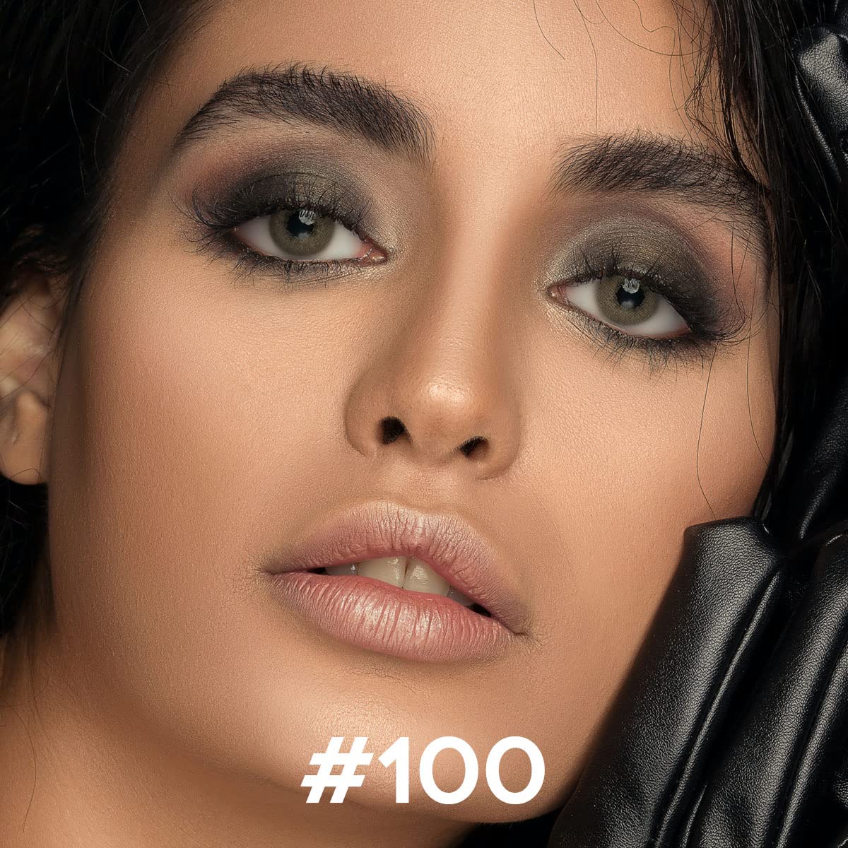 LUXAZA Eye Shadow Stick, Cream Single Makeup with Blending Brush, Eye Brightener Stick, Bronzer Contour Stick, Eyeliner, Smooth Metallic #100 Slate Pearl