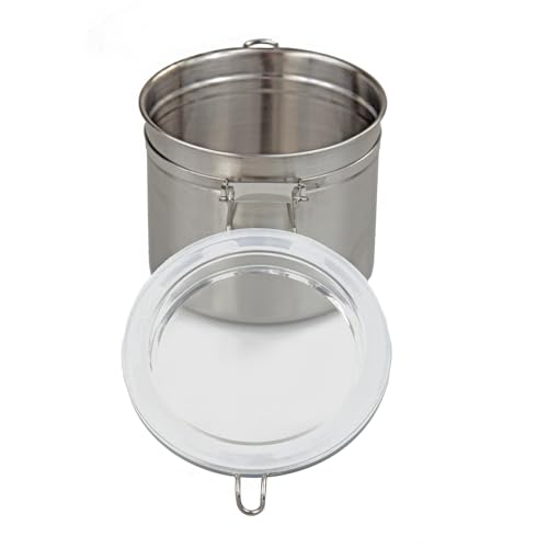 Home Basics 4 Piece Stainless Steel Canister Set,Silver