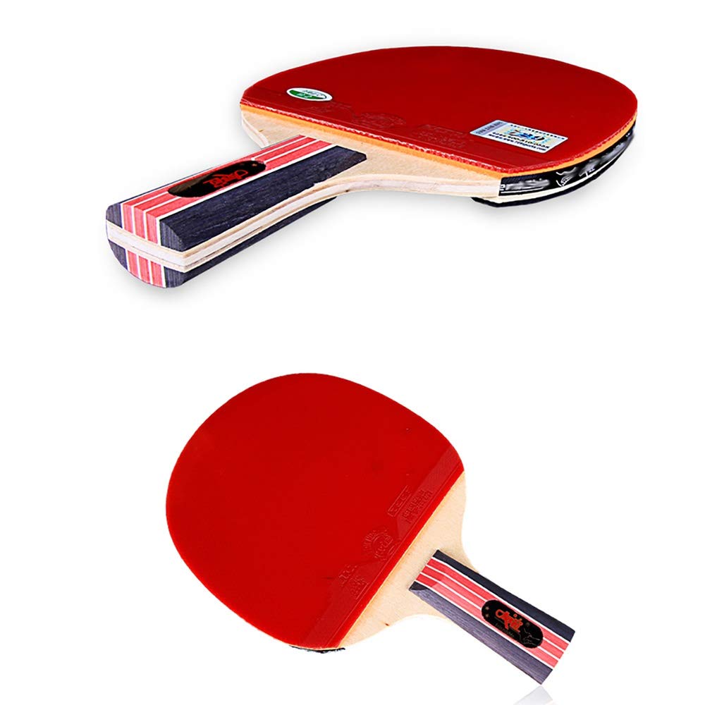 Hewen-Ping Pong Set Beginner Level 2-Star Pingpong Paddle Table Tennis Racket Outdoor and Indoor Ping Pong Bat Set with 1 Rackets and Racket Case Table Tennis Bat (Size : Long)