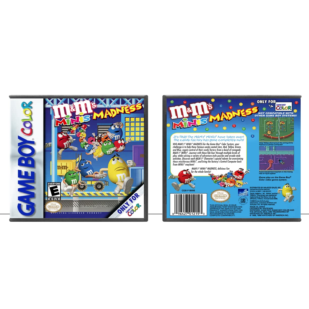 M&M's Mini Madness | (GBC) Game Boy Color - Game Case Only - No Game