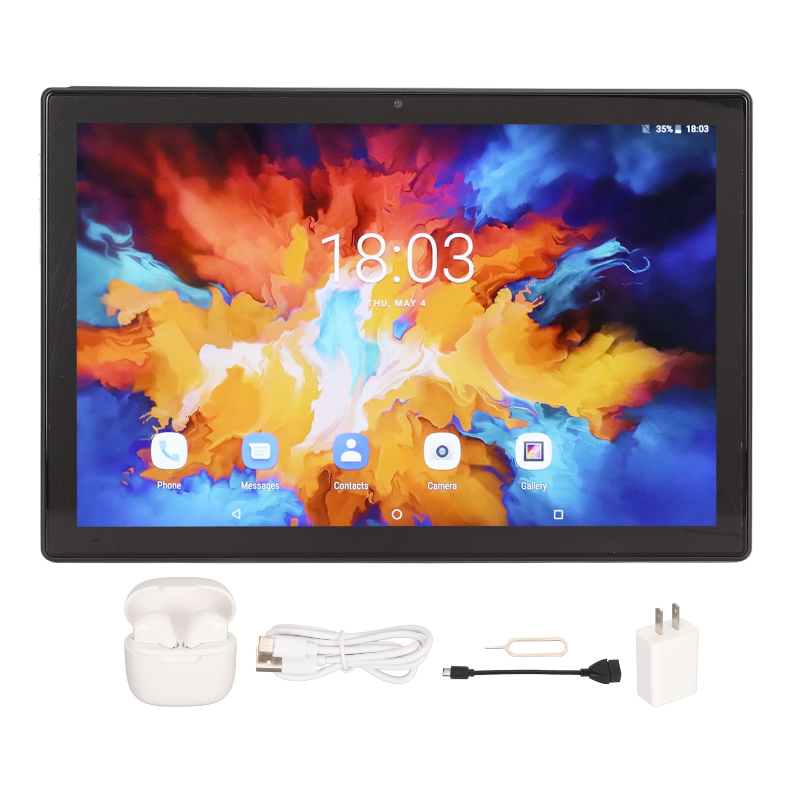 Honio 4G LTE Tablet, 2.4G 5G WiFi 100β240V 12GB 256GB 5.0 Front 12MP Rear 24MP 8800mAh 10.1 Inch Tablet 11.0 (US Plug)