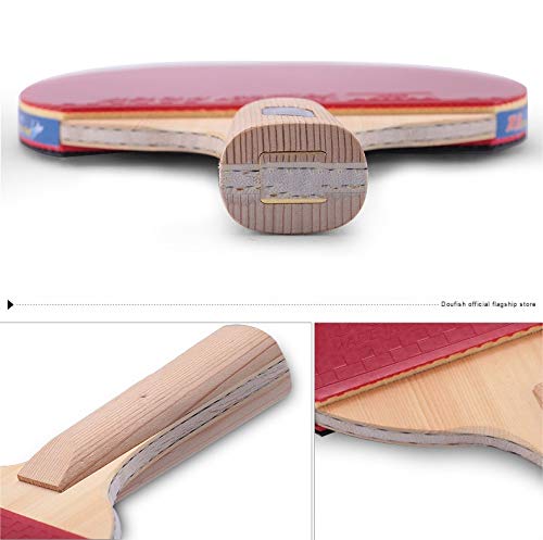 Hewen-Ping Pong Set Professional Grade 9 Star Durable Pingpong Paddle Table Tennis Racket Ping Pong Bat Set with Racket Case Table Tennis Bat (Size : Long)