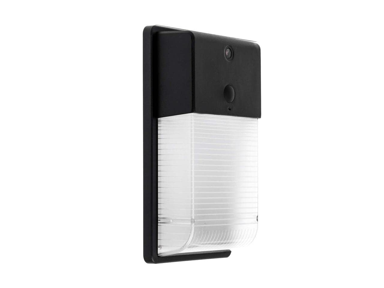 Home Zone Security LED Wall Pack Light - Outdoor Hardwired Dusk to Dawn Ultra Bright 3000K Warm LED Wall Light, Black (ES00756V)