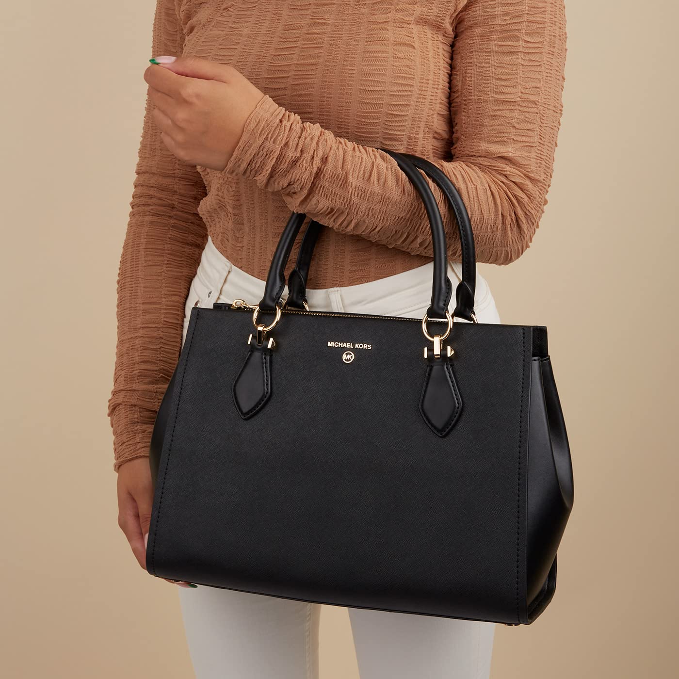 Michael Kors Marilyn Large Satchel Black One Size