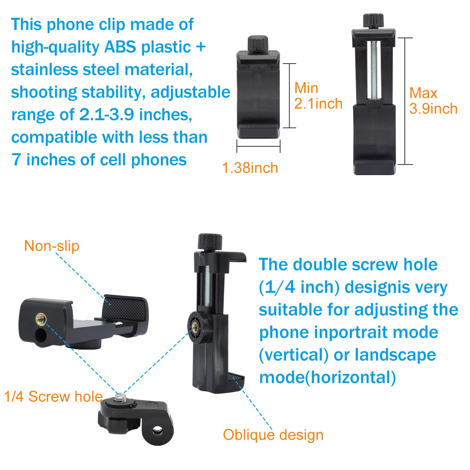Haoyou Mobile Phone Chest Strap Mount Harness and Head Strap Holder Kit for VLOG/POV Phone Holder Compatible with iPhone,Samsung,Google and GoPro,AKASO,DJI Osmo Action Camera