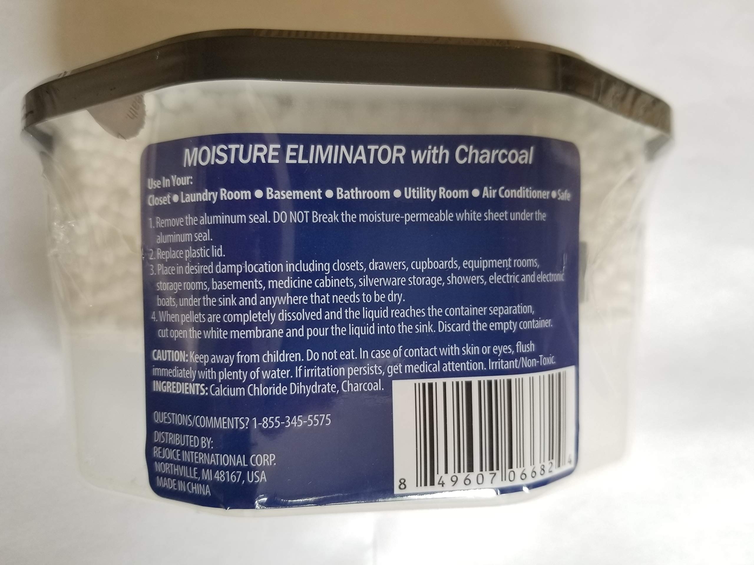 Homebright Moisture Eliminator with Charcoal, 9.8oz 277g, Traps Excess Moisture, Eliminates Tough Odor