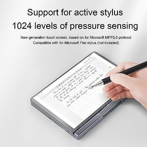 Honio Mini Laptop Touch Screen 8 Inch Full Feature Laptop PC 100-240V LPDDR5 12GB RAM Work Portable for Windows 10 11 Compatible (12GB+512GB US Plug)