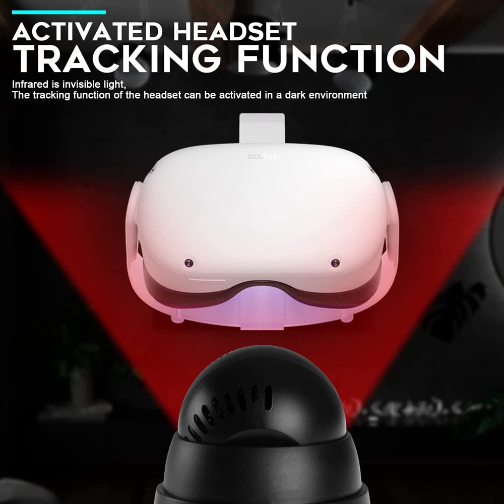 IR Illuminator Upgrade Infrared Light Work with Meta Oculus Quest 2 Enhance Sensor Track At Night VR Accessories Compatible with Occulace Quest2 1 Rift Improve Tracking Power Adapter Included