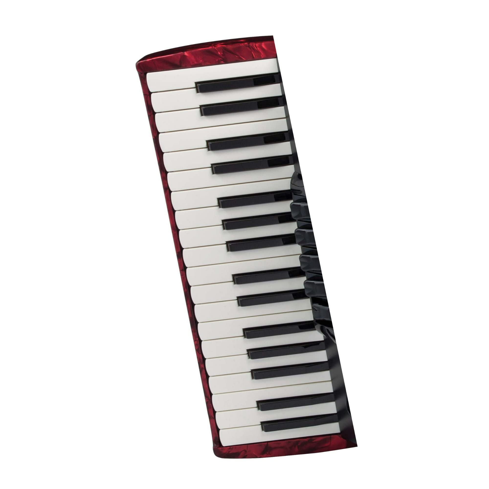 Hohner Bravo III 96 Chromatic Piano Key Accordion - Pearl Red