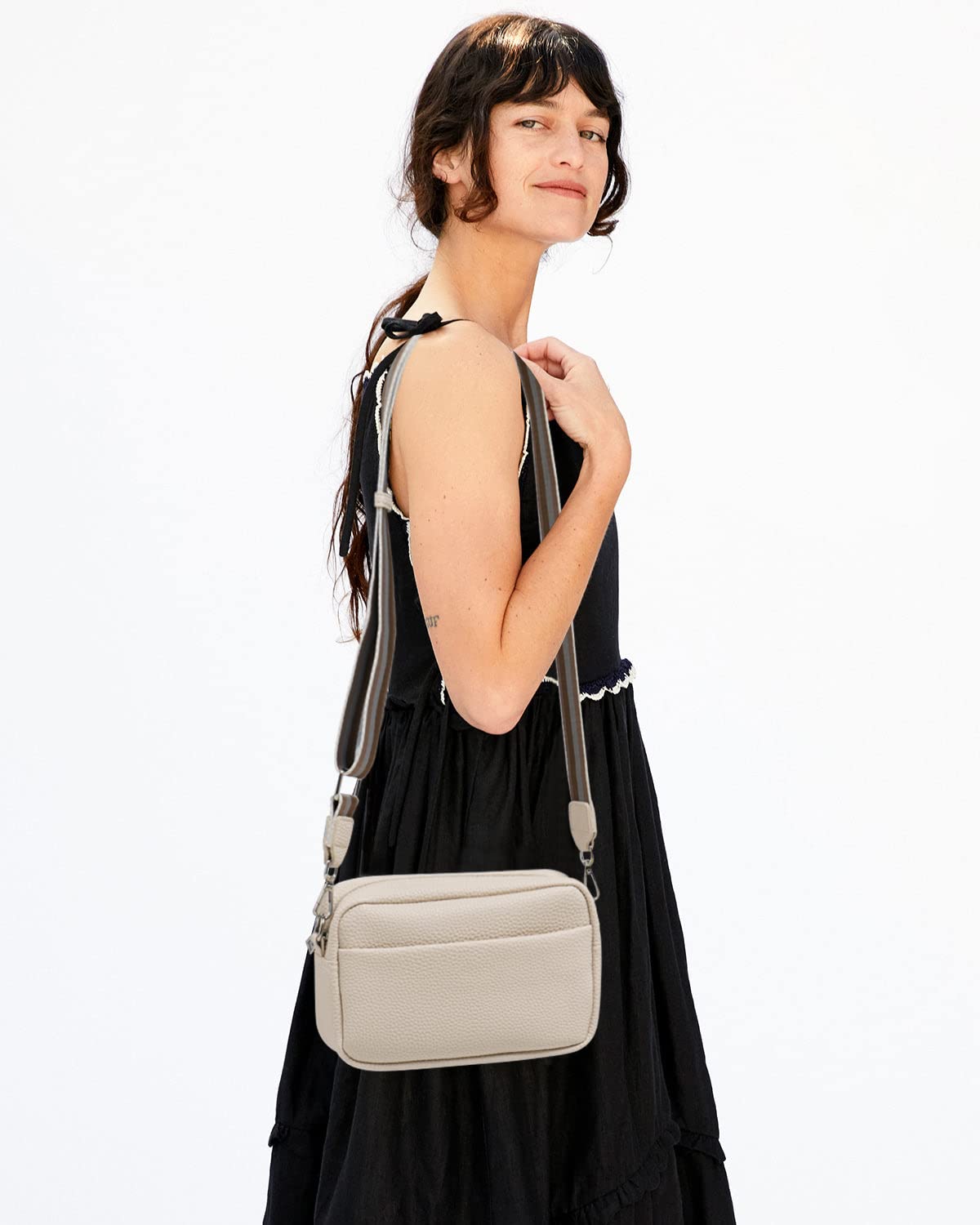 MABROUC Shoulder Handbag Purses for Women, Vegan Leather Crossbody Bag for Ladies and Girls with Adjustable Strap(beige2)