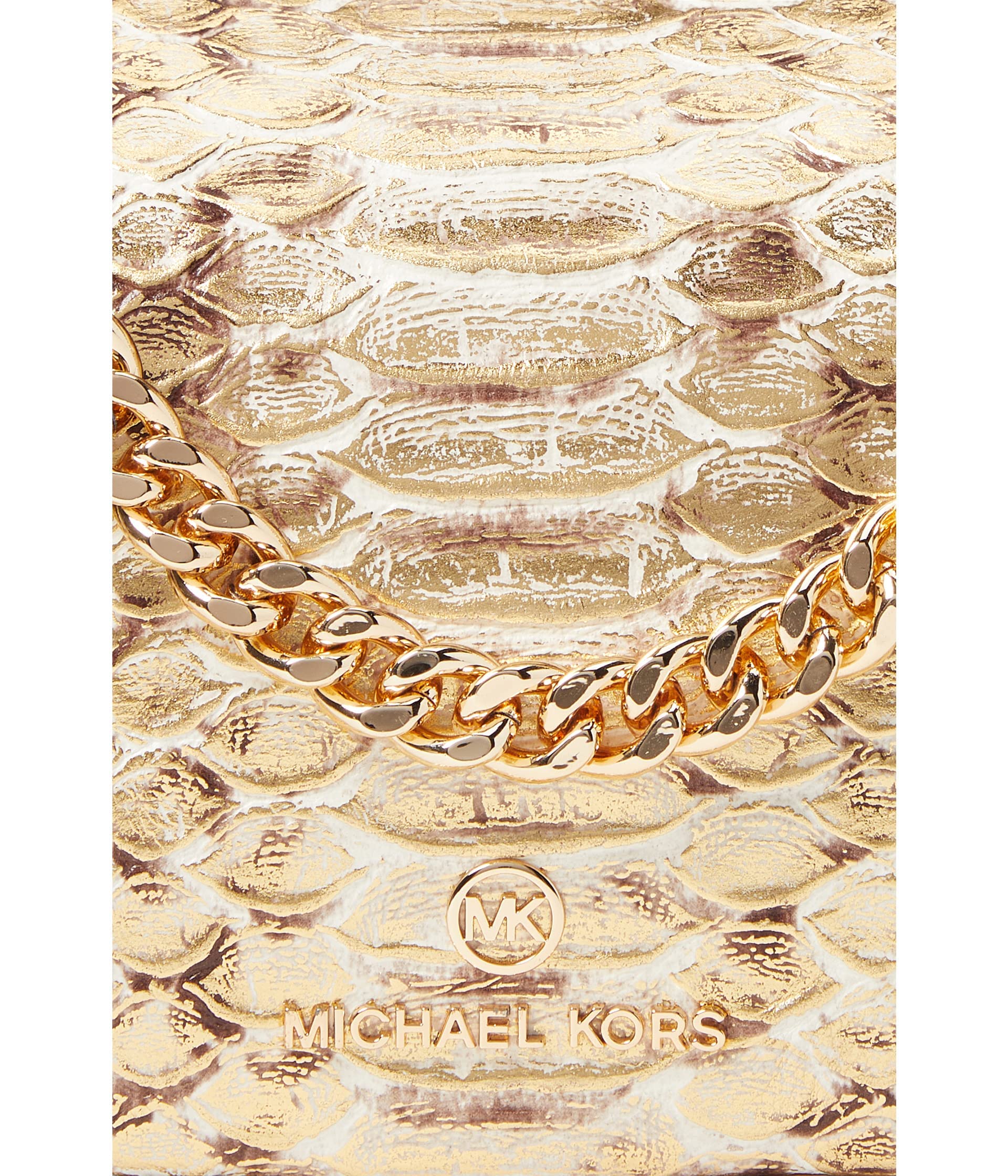 Michael Kors Piper Small Pouchette Pale Gold One Size
