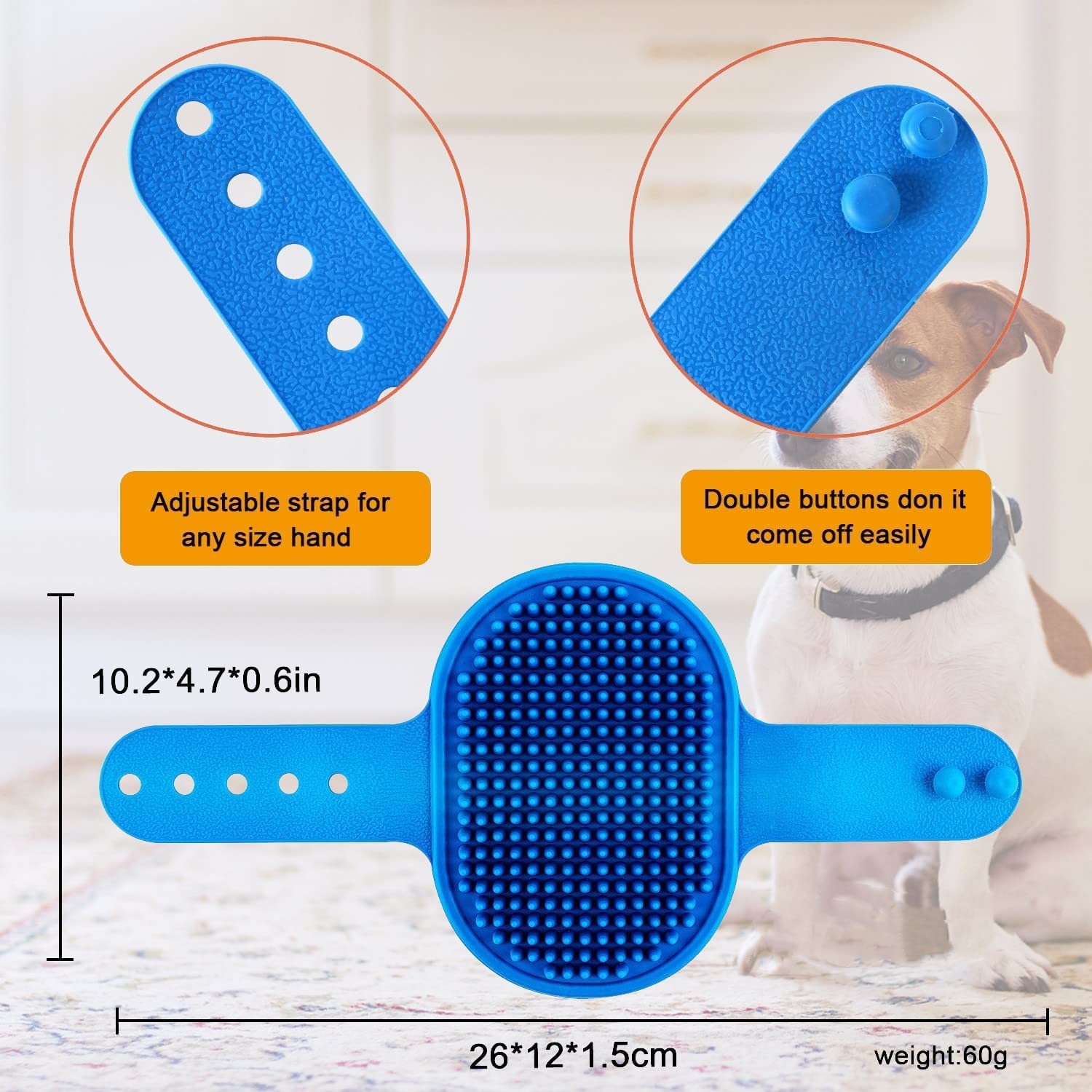 Groom Tool Attachments Brush with Trigger Lock & 24in Extension Vacuum Hose,Pet Dog Grooming Brush Compatible with Dyson V7 V8 V10 V11 V12 V15 Vacuum-4Pcs