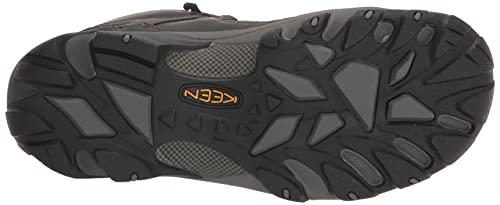 KEEN Men's Targhee 2 Mid Height Waterproof Hiking Boots, Steel Grey/Magnet, 12