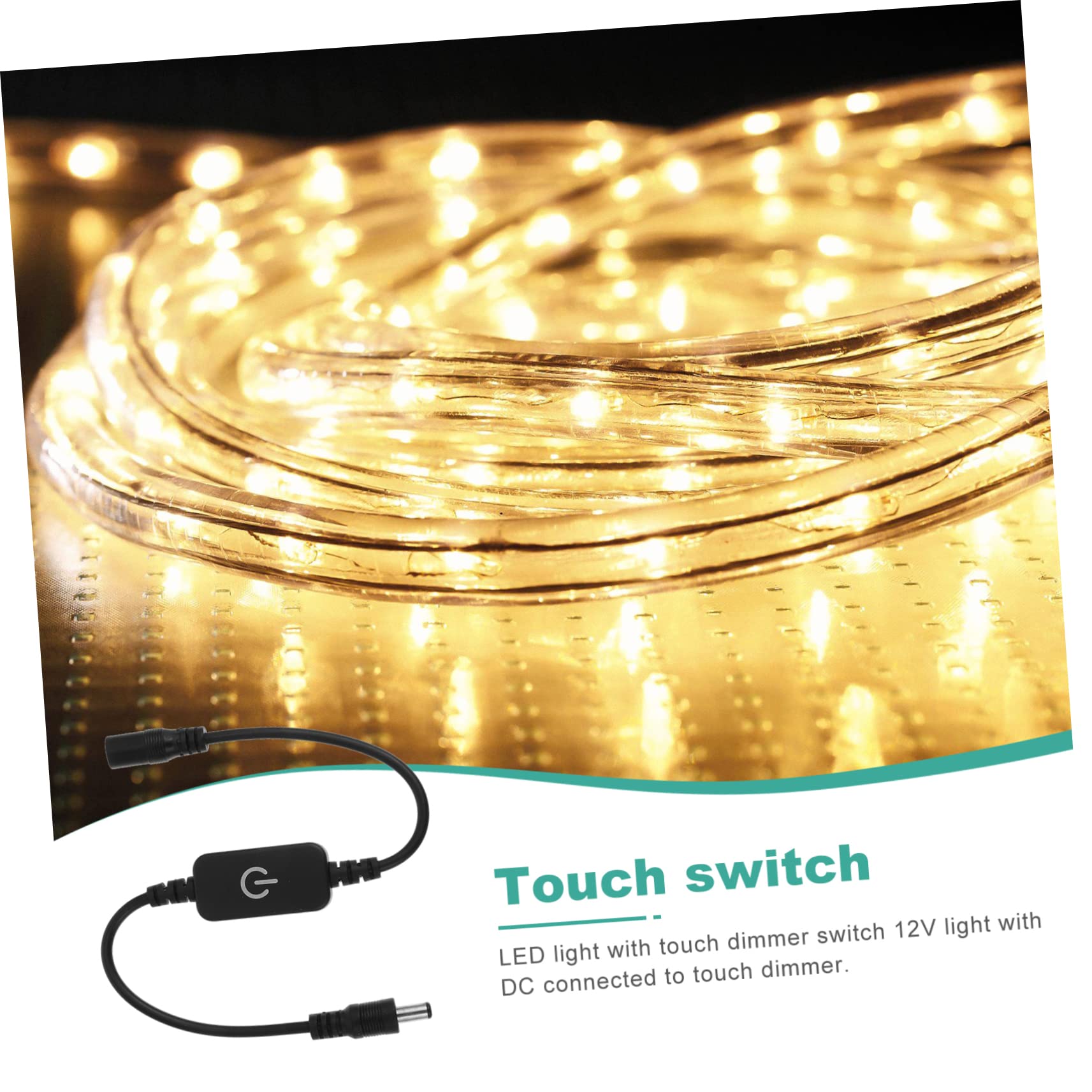 Housoutil 1pc Light Strip Dimmer Table Lamp Adjustment Led Dimmer Controller Touch Light Led Power Led Sensor Light Strip Adjustment Light Modulator Bar Plastic Dc