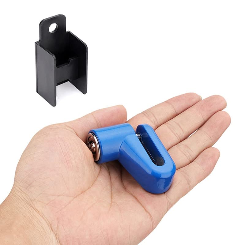 MACIMO Bike Lock Security Anti Theft Disc Brake Lock for Bicycle Motorbike Scooter Safety Theft Protection Lock Anti-Shear (Color : BL)