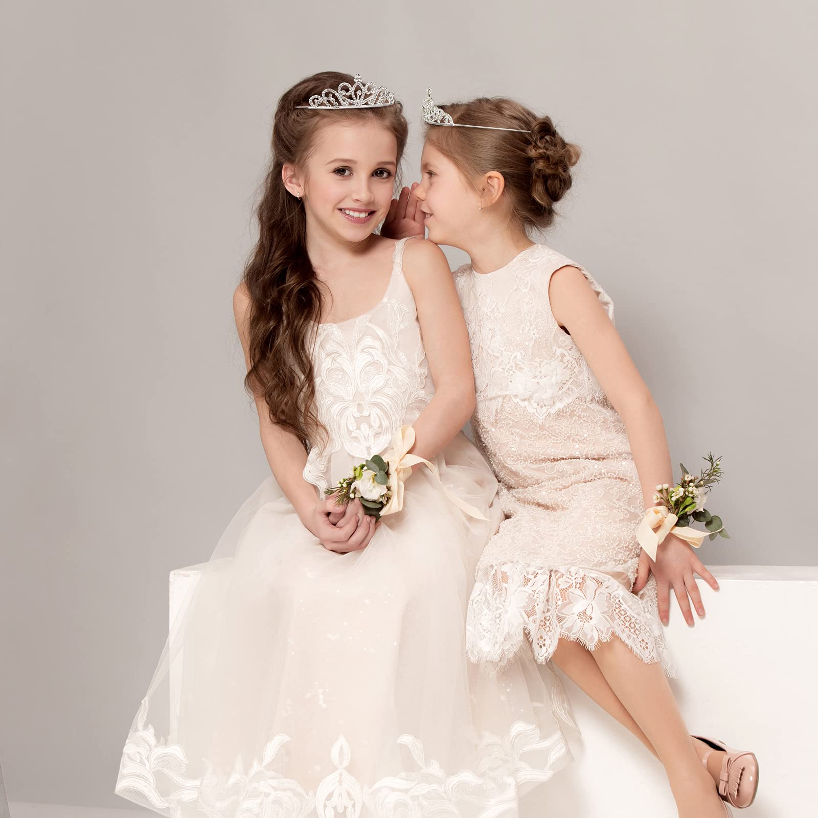 Hicarer 12 Pcs Tiaras for Girls Crystal Tiara Princess Crown for Kids Wedding Birthday(Classic)