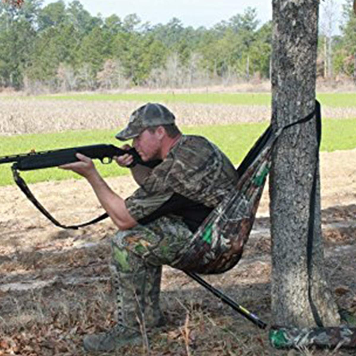 Heyeasy Hammock Seat Chair Camo Hunting seat Chair Lightweight and Portable Camping Chair Hangs on Any Tree (Camo)