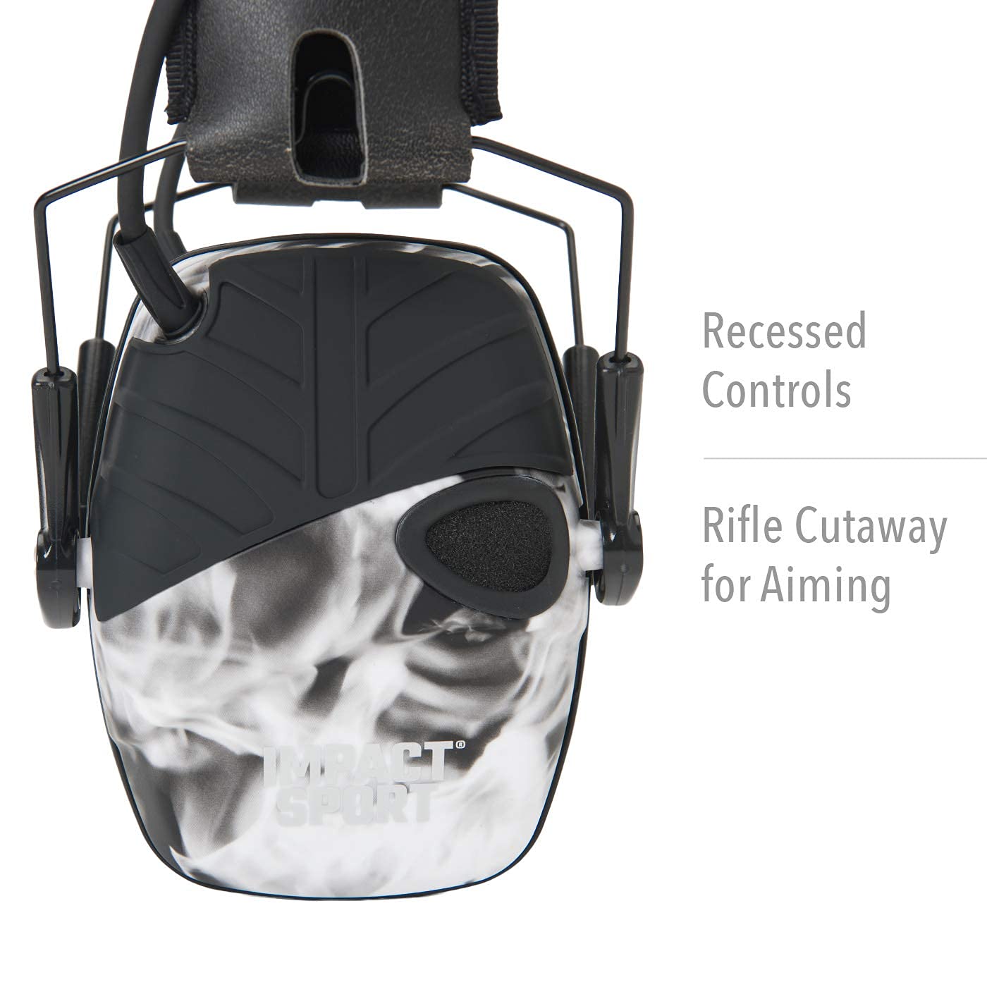 Howard Leight by Honeywell Genesis Sharp-Shooter Shooting Glasses, Clear Lens (R-03570) R-02531 by Honeywell Impact Sport Sound Amplification Electronic Shooting Earmuff, Smoke