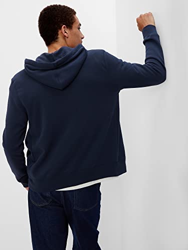 GAP mens Logo Hoodie Zip Sweatshirt, Tapestry Navy, Large US