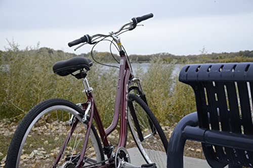 Head Strada 700c Step-Through Comfort Bike Maroon in 2 Sizes