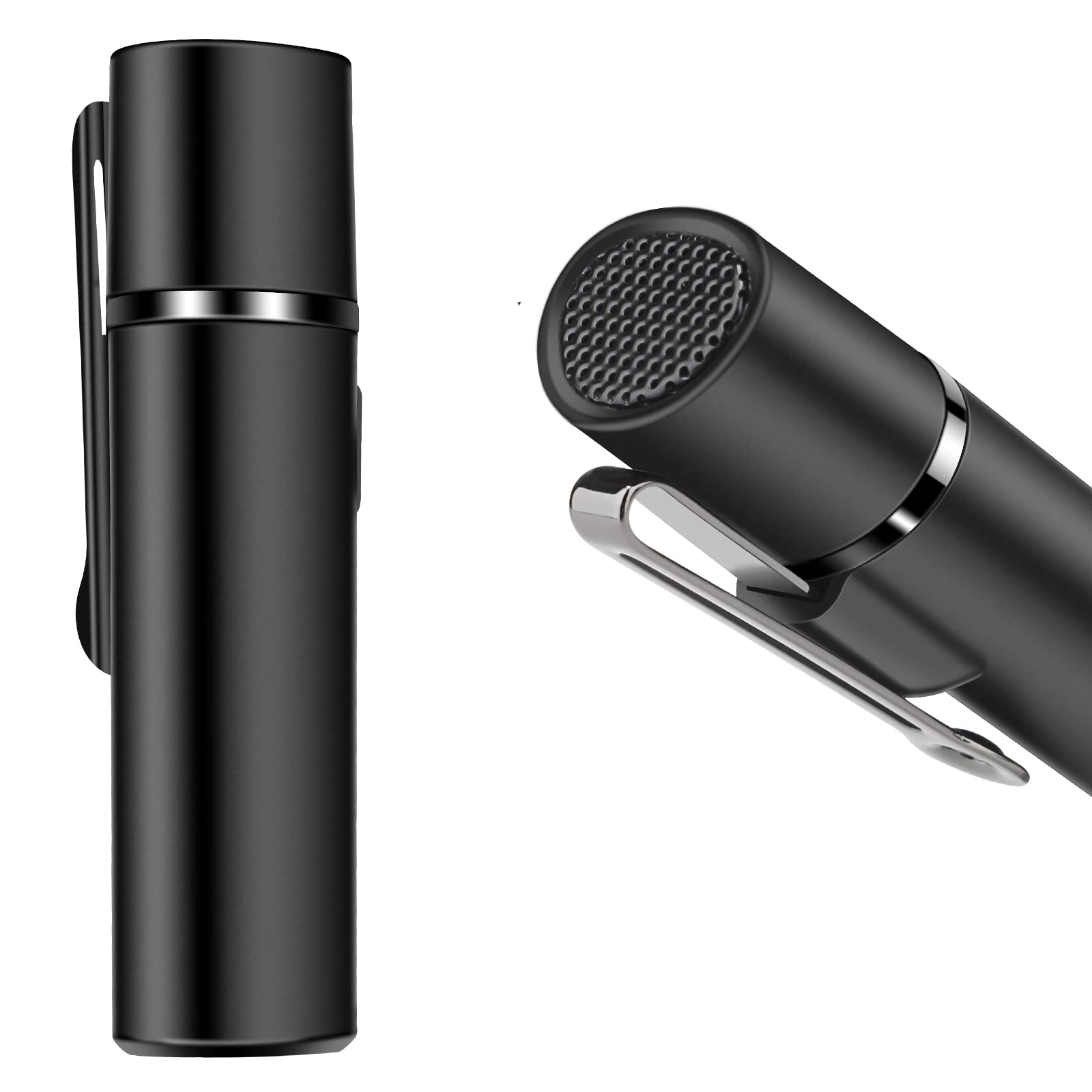 Kinikiss Wireless Lavalier Microphone,48KHz Bluetooth Microphone Noise Reduction Lapel Clip-on Mic for iPhone Android Smartphone, Recording YouTube Video Vlog Interview Auto Transcription/Auto Sync