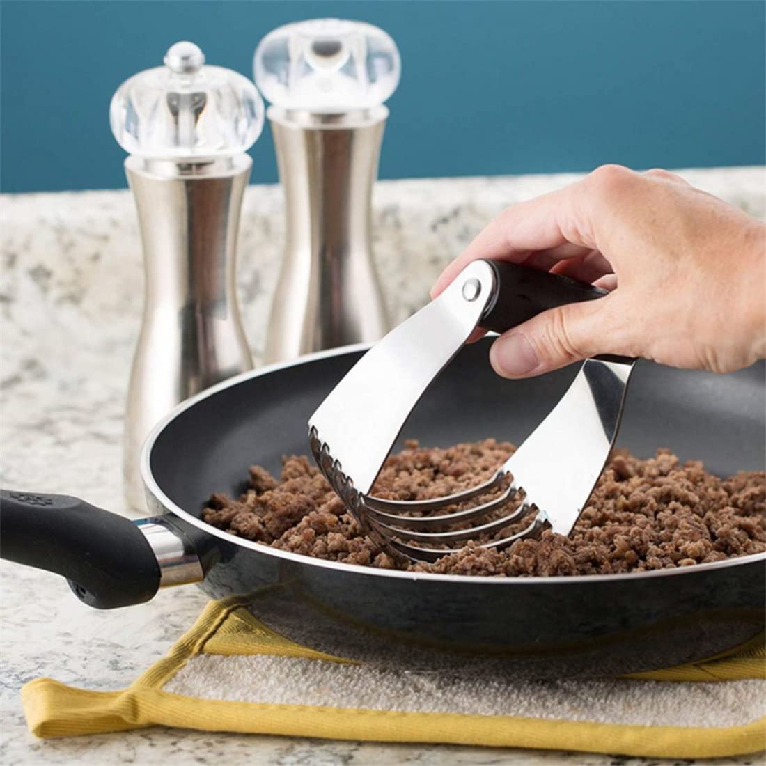 Manual 5 Blades Professional Butter Dough Blender Durable Chef Confection Baking Tools Pastry Cutter Stainless Steel Flour Mixer