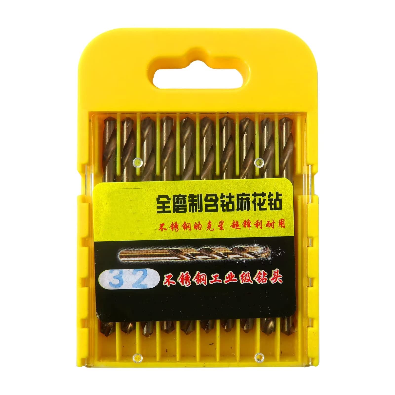 MEILIANJIA 10pcs 1/8" Double Ended Cobalt M35 Drill Bit Set