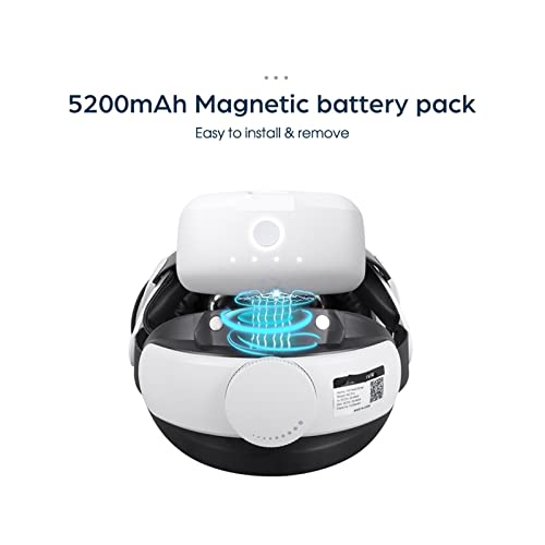 M2 Pro Battery Strap for Oculus Quest 2 Elite Halo Strap B2 Battery Pack F2 Air Fan No Fog Interface C2 Carrying Bag Case (Color : Set5)