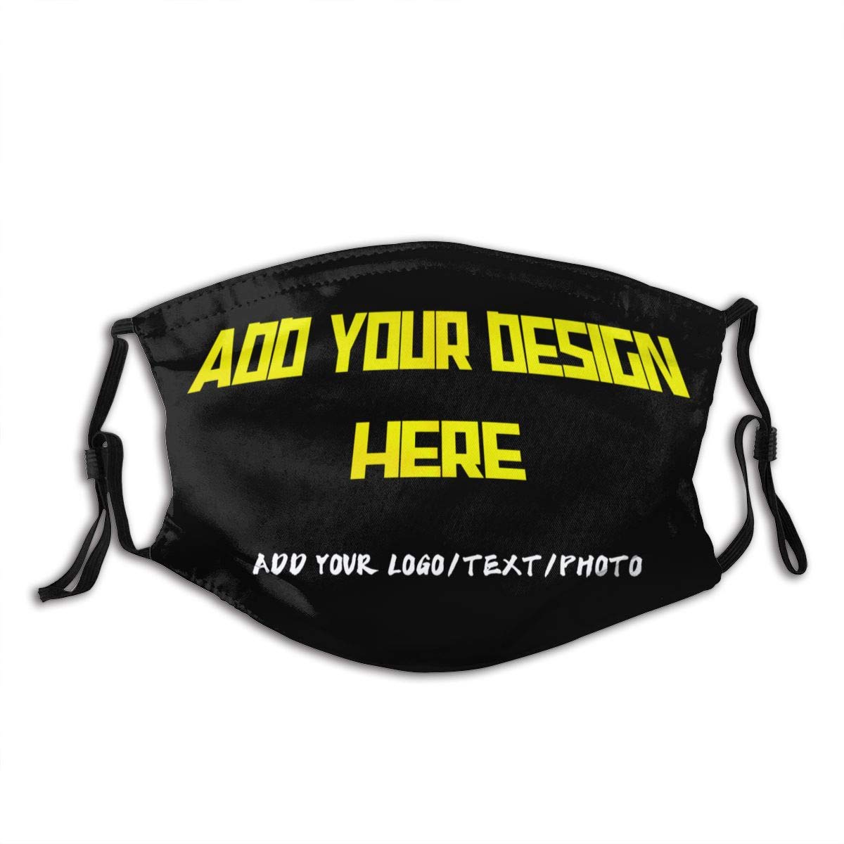 Homenon Custom Own Text-Personalized Design Bandana Add your Text Picture Logo 3D Balaclava Face Mask face cover Unisex