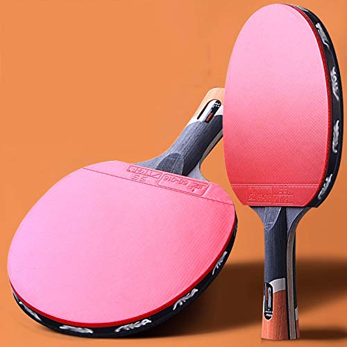 Hewen-Ping Pong Set Professional Pingpong Racket Table Tennis Bat Ping Pong Bat Set with 2 Rackets, 11 Balls and 1 Racket Bag Table Tennis Bat (Size : Short)