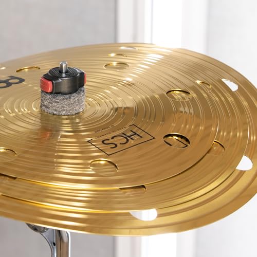 Meinl Cymbals 3-Piece Smack Stack Cymbal Pack with Holes 10", 12", 14" β HCS Traditional Finish Brass for Drum Set β Made in Germany, 2-Year Warranty (HCS024SM)