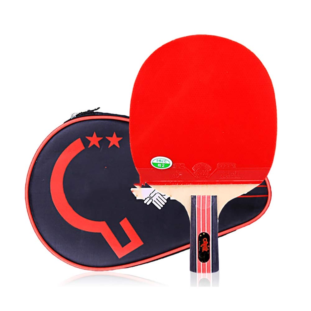 Hewen-Ping Pong Set Beginner Level 2-Star Pingpong Paddle Table Tennis Racket Outdoor and Indoor Ping Pong Bat Set with 1 Rackets and Racket Case Table Tennis Bat (Size : Long)