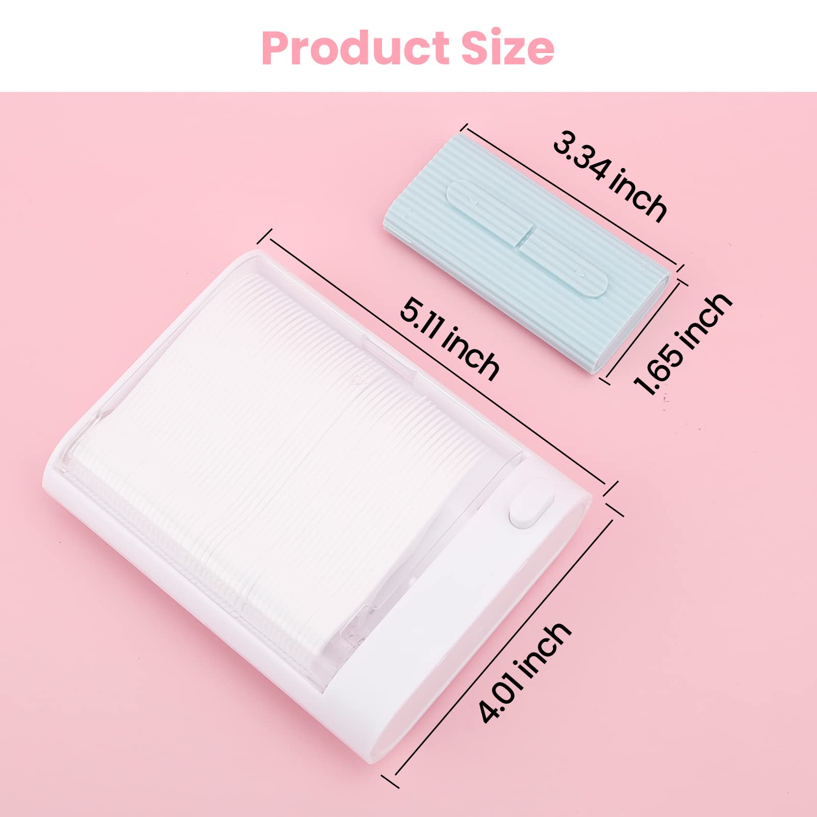 Portable Dental Floss Picks, Dental Floss Picks Dispenser, Automatic Travel Case Floss Dispenser, Dispenser Refillable Floss Box Dental Floss Case with Flossing for Teeth Cleaning