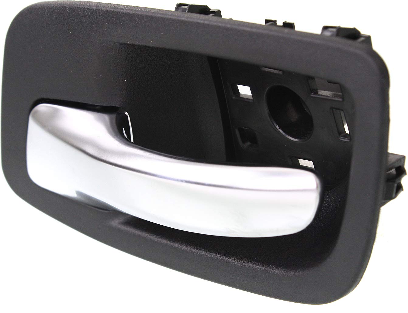 Garage-Pro Interior Door Handle Compatible with 2011-2020 Chrysler 300, Fits 2011-2014 Dodge Charger Rear, Driver Side Black Bezel with Silver Lever