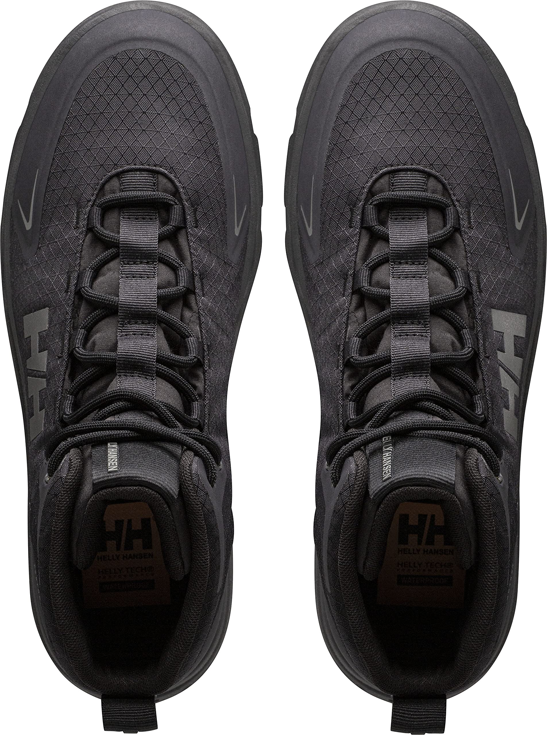 Helly-Hansen Mens Canyon ULLR Boot High Top LigHigh TopweigHigh Top Waterproof Hiking Sneaker Boots, 990 Black/Gunmetal/Neon Orange, 8.5