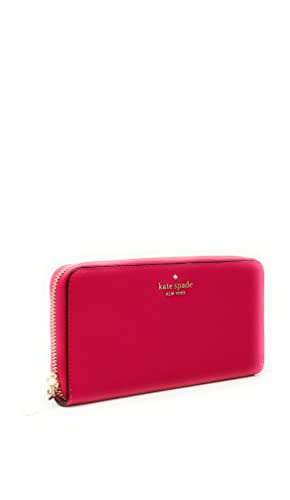 Kate Spade New York Leila Large Leather Continental Wallet Gold/Bikini Pink