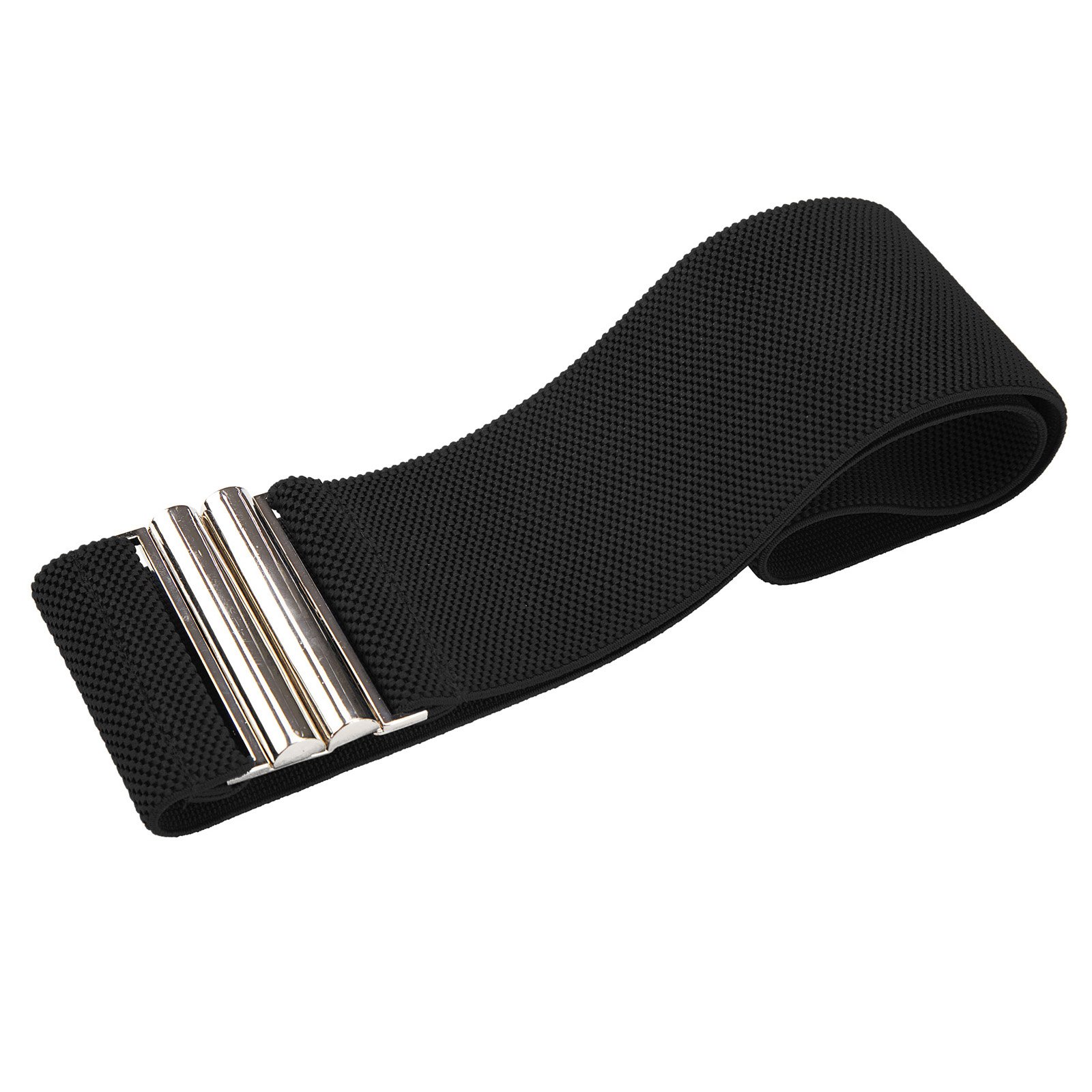 GRACE KARIN Women's Wide Stretchy Cinch Belt Vintage Elastic Waistband (S,Black CL409-1)
