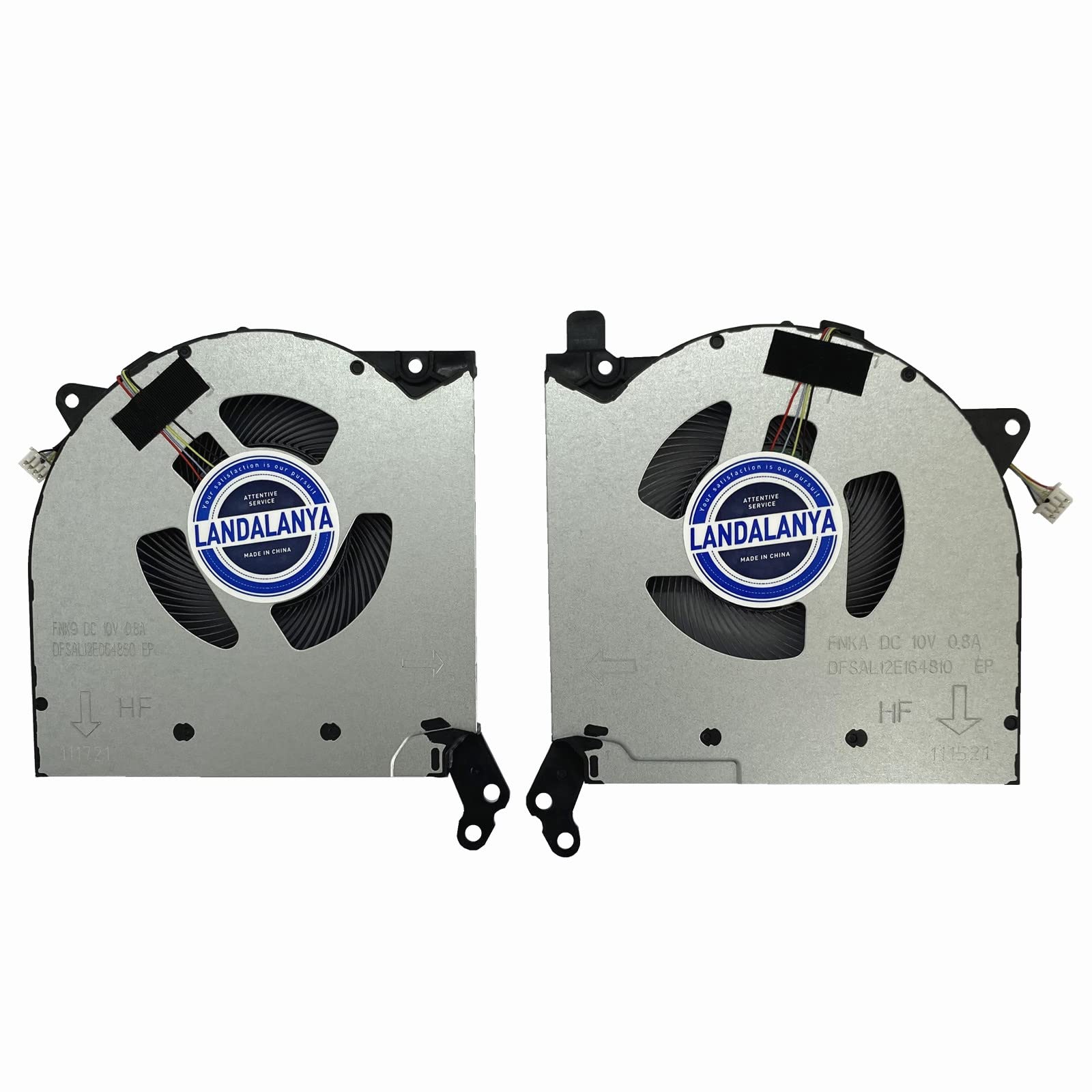 LANDALANYA Replacement New CPU and GPU Cooling Fan fLenovo Legion ( Y7000P R7000P RTX3060 2021 ) Legion 5-15IMH05H Y550-15E 2021H Series DC10V 0.8A DFSAL12E064860 FNK9 DFSAL12E164810 FNKA Fan