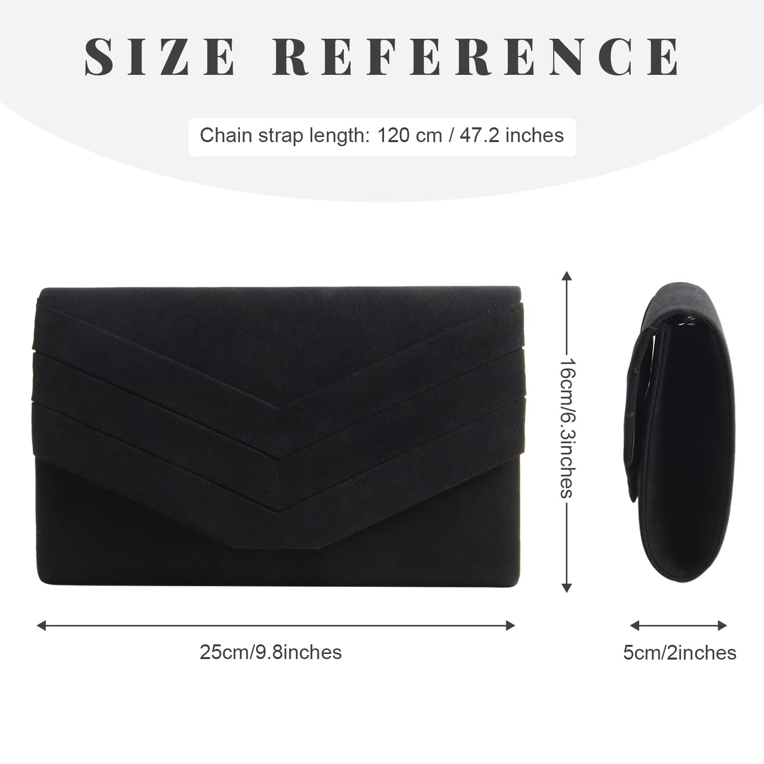 Lanpet Women's Evening Clutch Bags Formal Party Clutches Wedding Purses Cocktail Prom Handbags