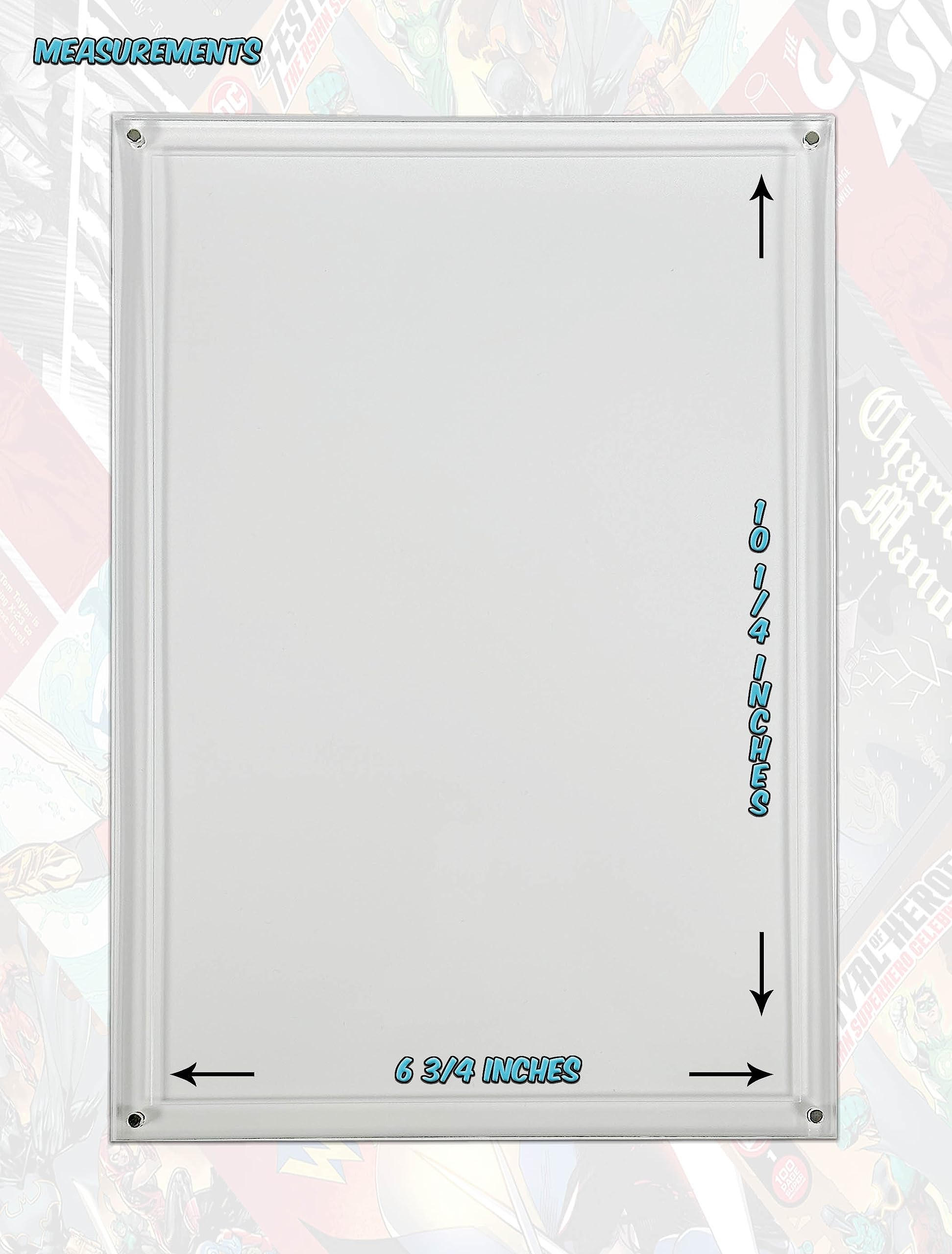 MALKO Modern Comic Book Acrylic Slab Display Case - Current Comics Magnetic Showcase - 2 PACK