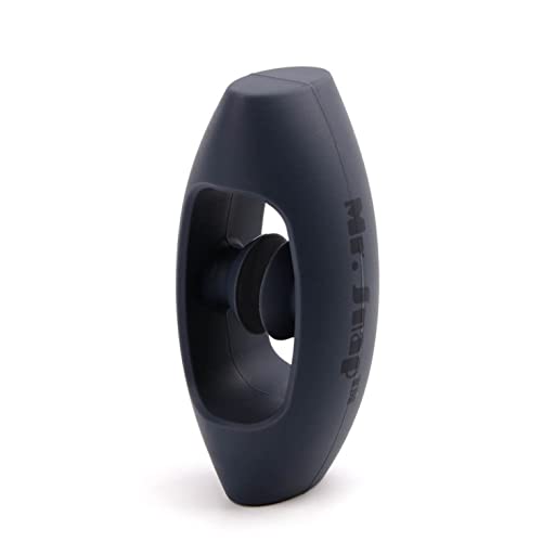 Mr. Snap | 2-in-1 Sensory Fidget Toy for Stress Anxiety ADHD Relief | Patented Flipping Suction Cup Snapper | Enhances Grip & Focus | for Kids & Adults (Dark Gray)