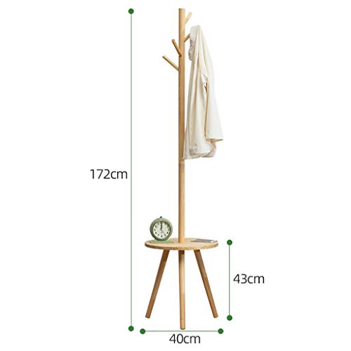 Hongseyijia Coat Racks Multi-Function Coat Racks Free Standing Wood Hall Trees for Hallway Bedroom Home Office 172cm
