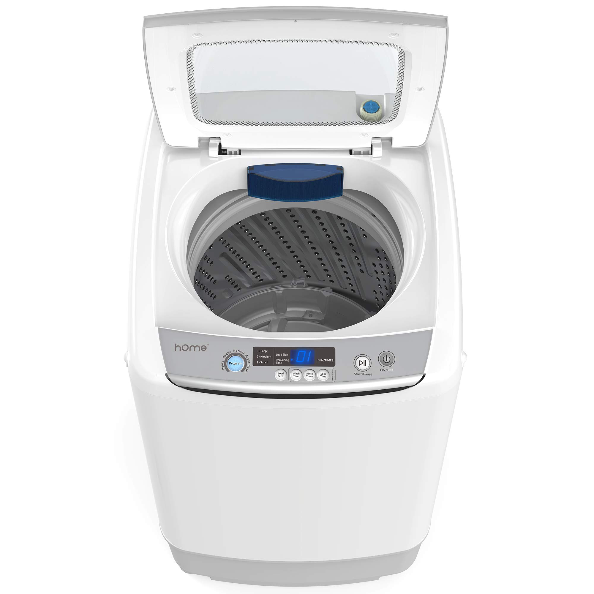 hOmeLabs Portable Washing Machine - 6 Pound Load Capacity, 0.9 Cubic Foot Interior, Top Loading, 5 Wash Cycles, and LED Display - Perfect for Apartments, RVs and Small Space Living