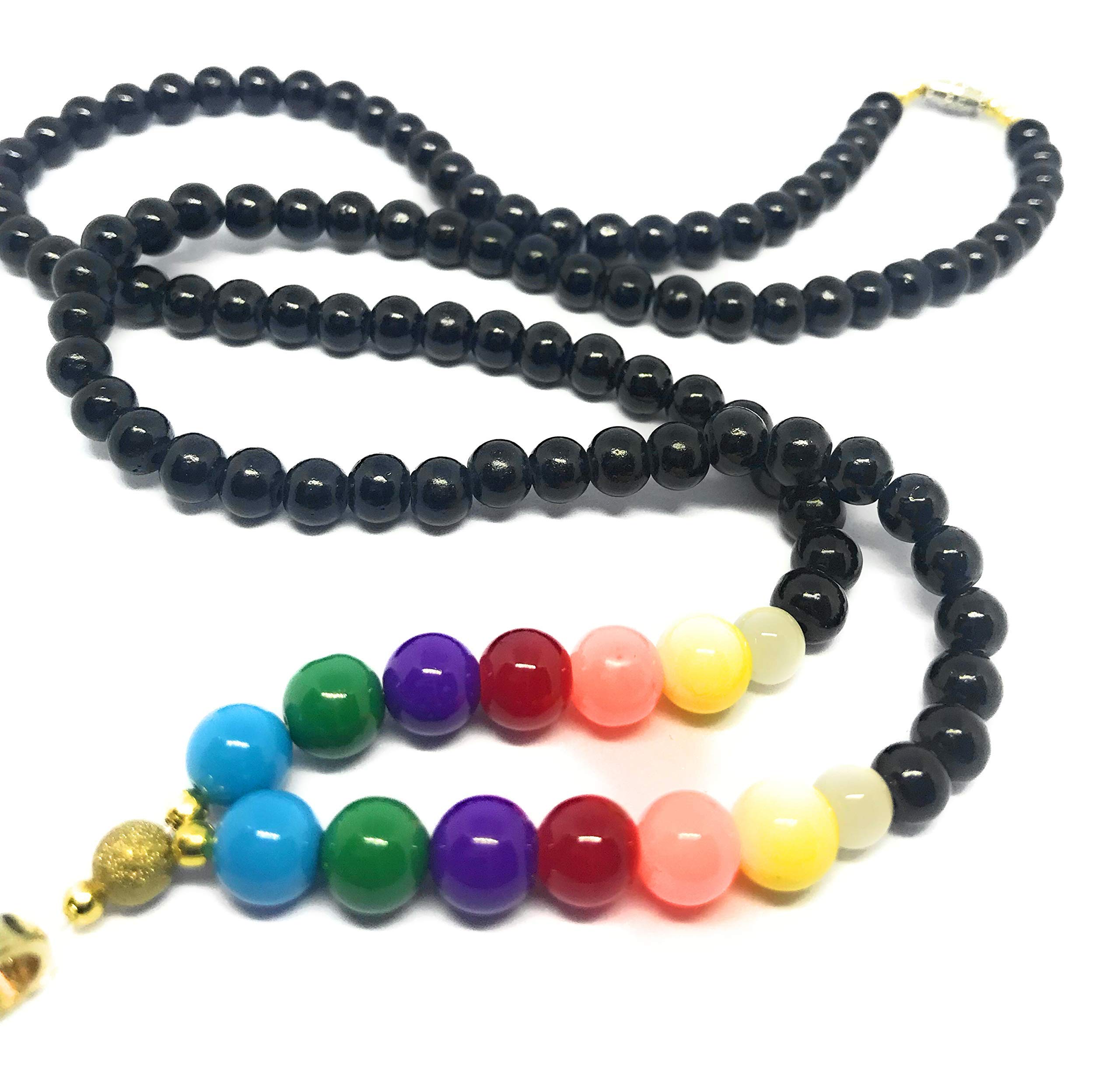 Holy Death?s 7 Powers Rosary. Rosario 7 potencias de la Santa Muerte.