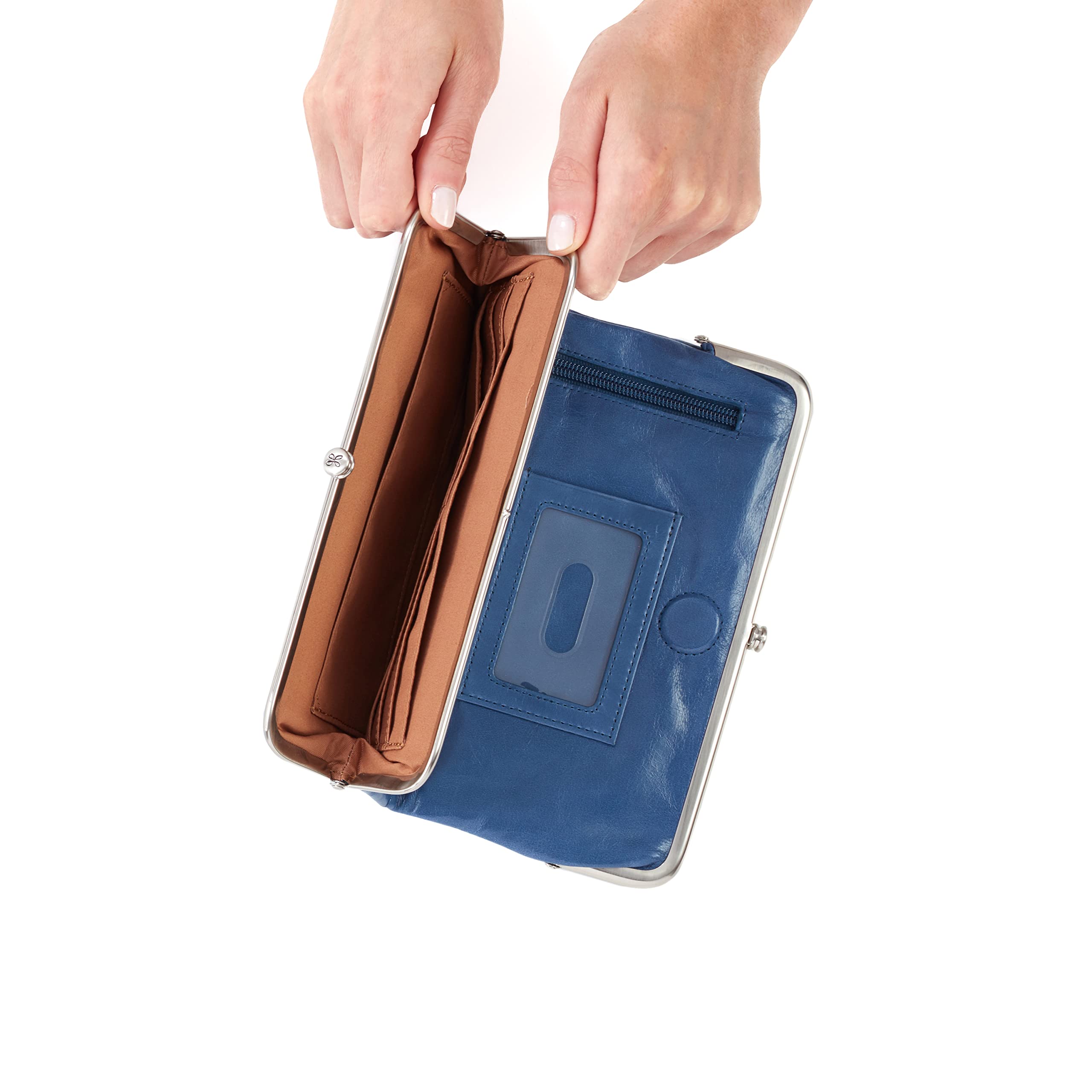 Hobo Lauren Womens Leather Wallet (Atlantis Blue, One Size)