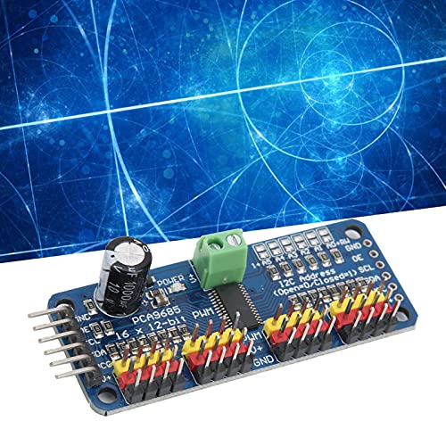 PCA9685 16-Channel PWM Servo Driver with IIC Interface, Control Up to 992 PWM Outputs for Robot Applications